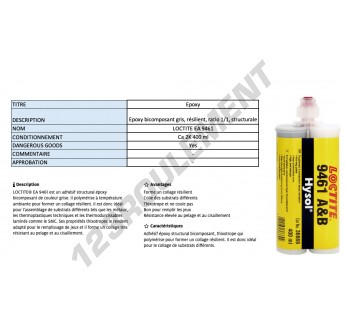 Adhésif ea-9461-400ml-loctite | 123roulement